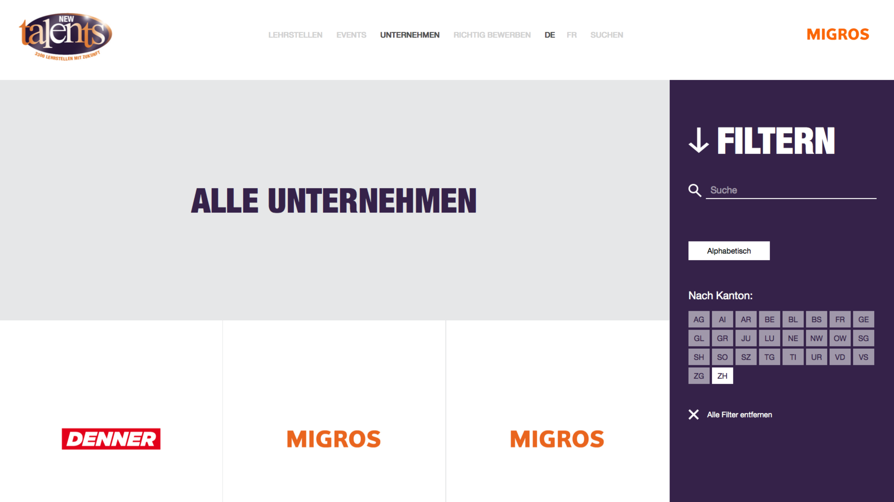 Migros New Talents – Communication - Habegger Switzerland